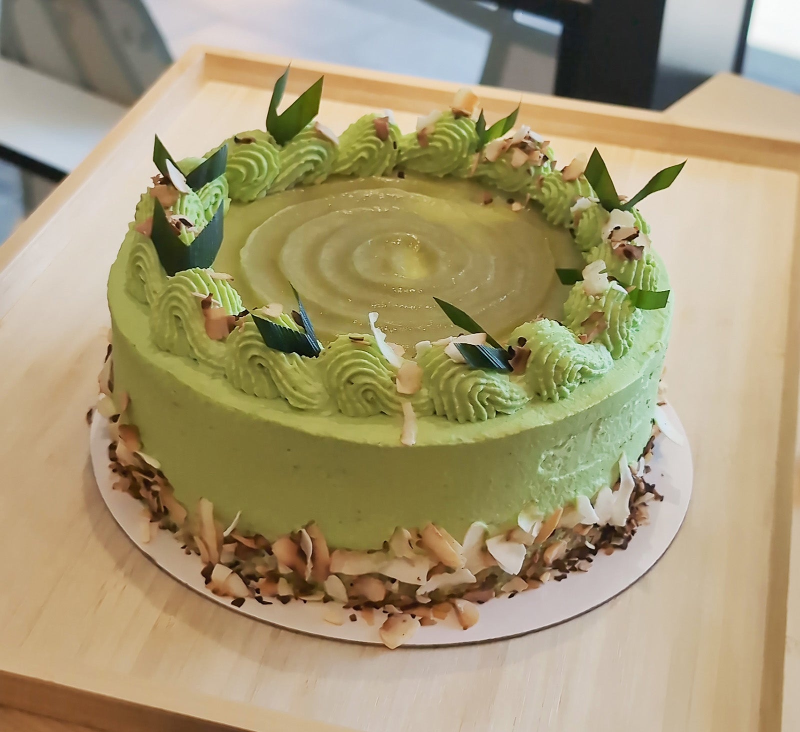 Pandan Kaya Cake - Whole | Fond Patisserie